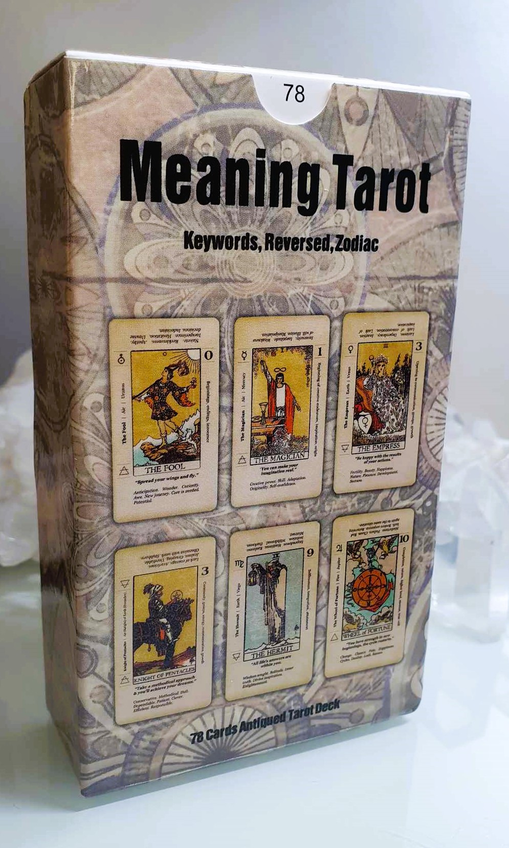 Rider–Waite Taro kaardid märksõnadega - Crystal Therapy